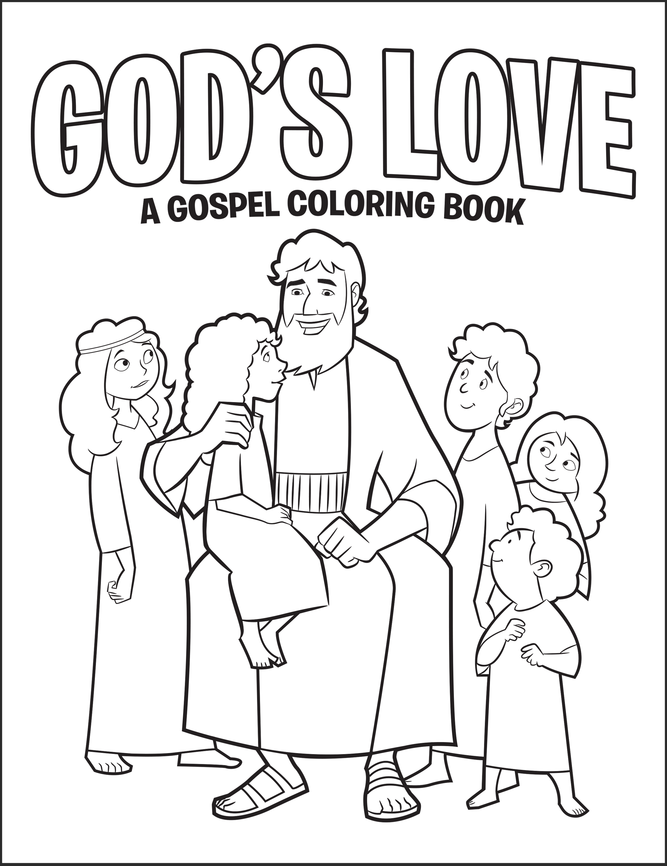 Gods Love Coloring Page God's Love Coloring Pages